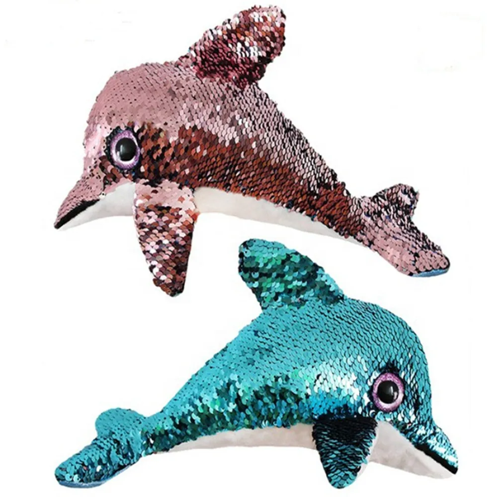 Shimmer Reversible Sequin Plush Snake Toy by Sequined Animals