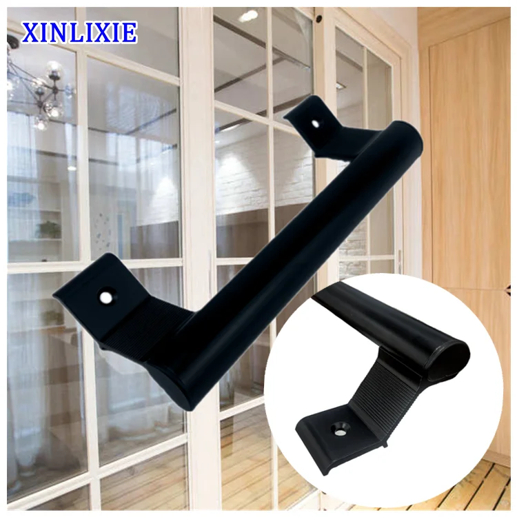 Modern Black Long Kitchen Drawer Wardrobe Grip Square Bar Window ...