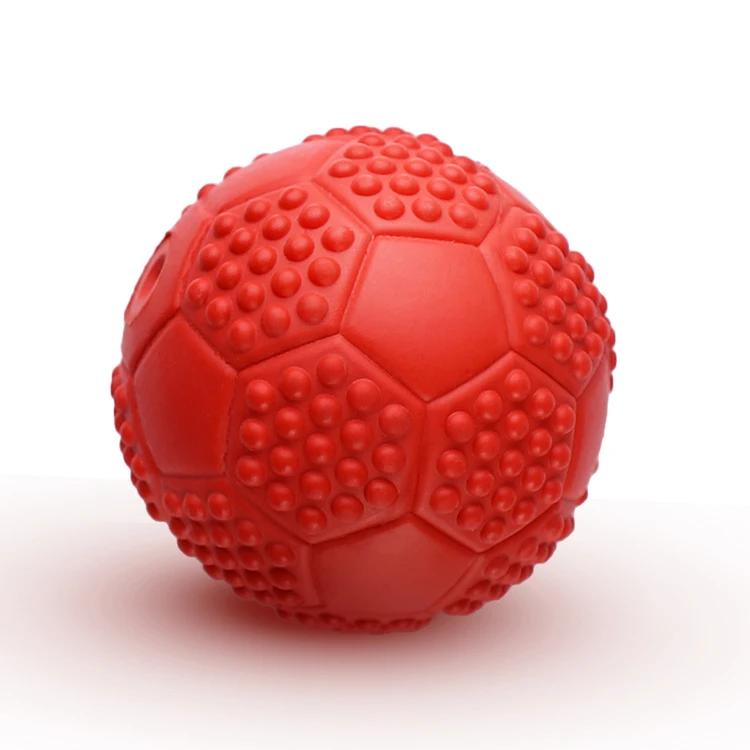 Pet Toy Rubber Football Bounce Soft 7cm Safety Durable Rubber Soccer ...