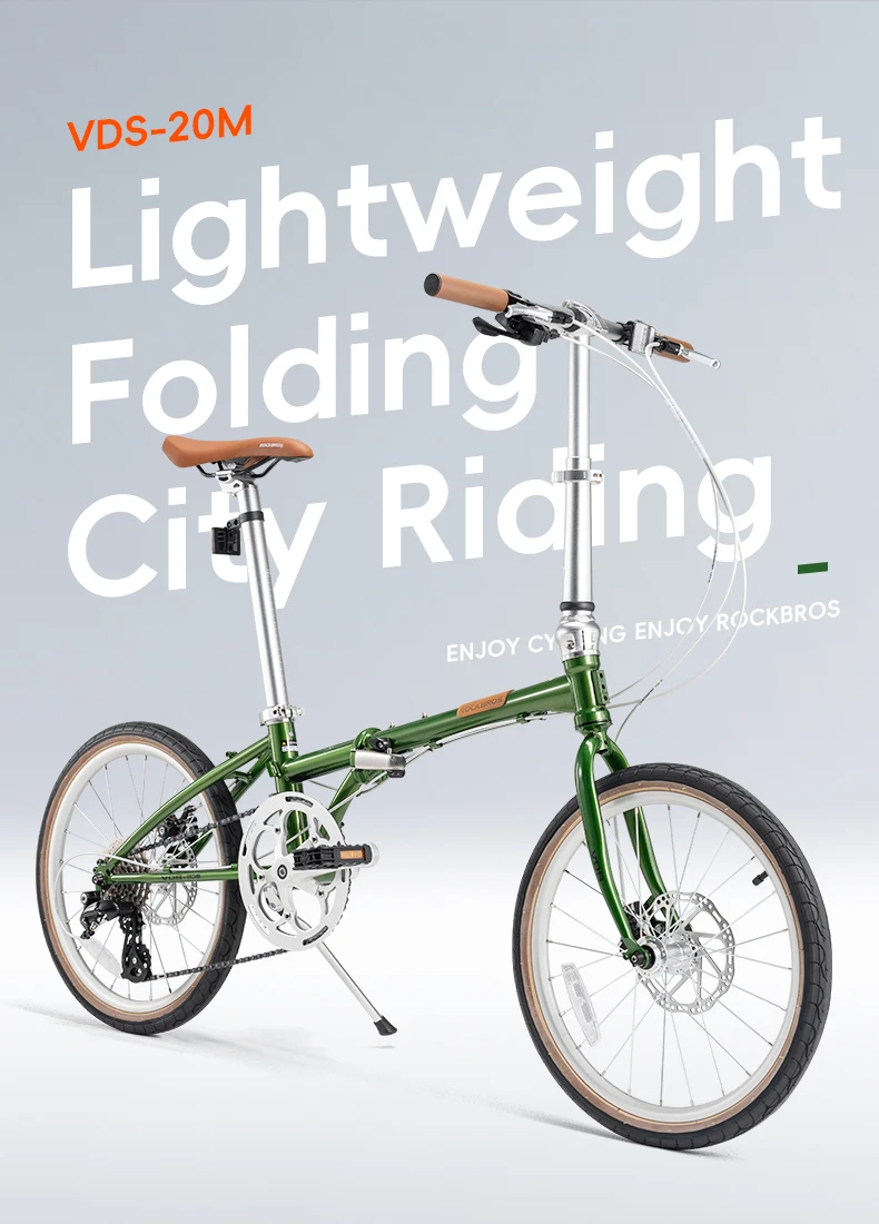 ROCKBROS 20 Inch Folding Bike - Lightweight & Durable