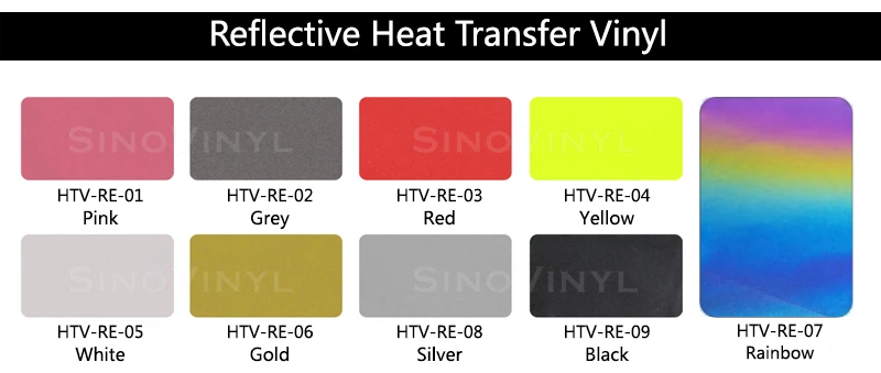 SINOVINYL HTV Heat Transfer Vinyl - Multiple Colors for T-shirts
