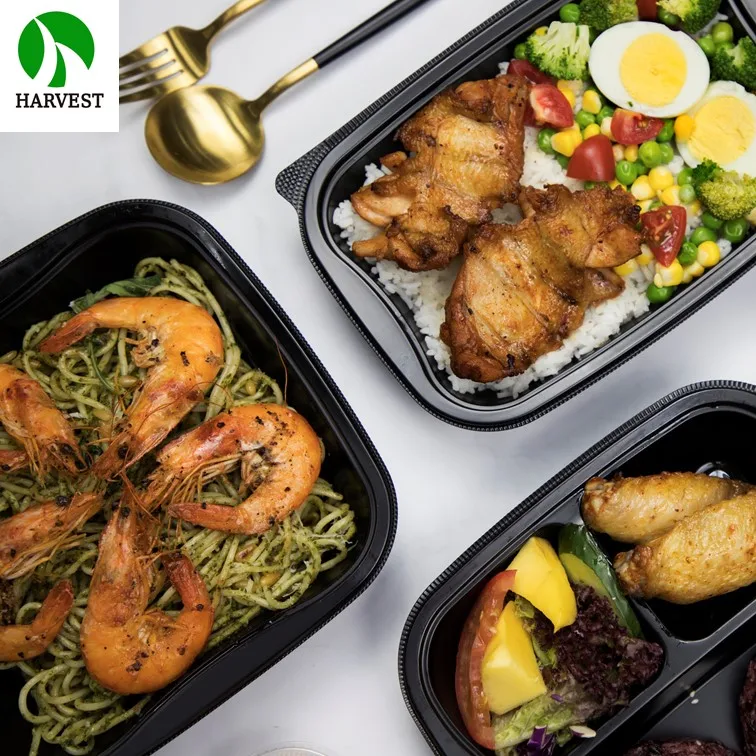 9X6 Inch Rectangular PP Microwavable One Time Use Containers