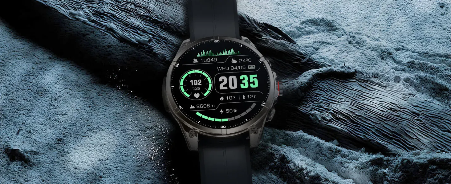FT66 Smart Watch - GPS Trajectory, AMOLED Display, 5ATM Waterproof