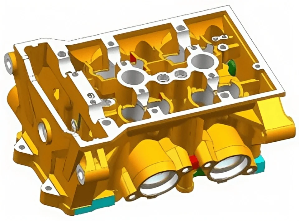 3D Printed Sand Molds for Automobile Manufacturing Engine Cylinder ...