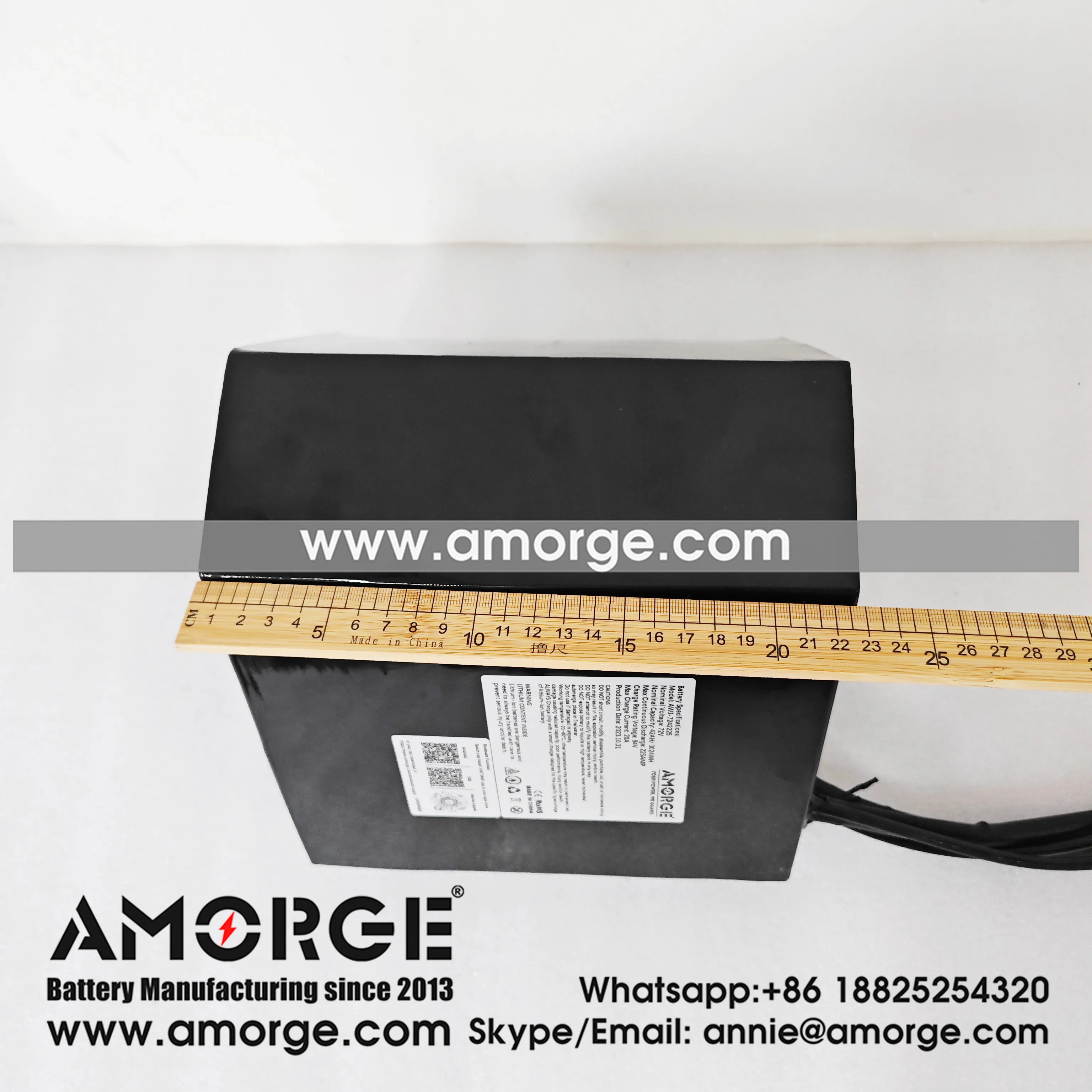 Amorge Customized Battery Pack - 72v 42v 225A with ANT BMS
