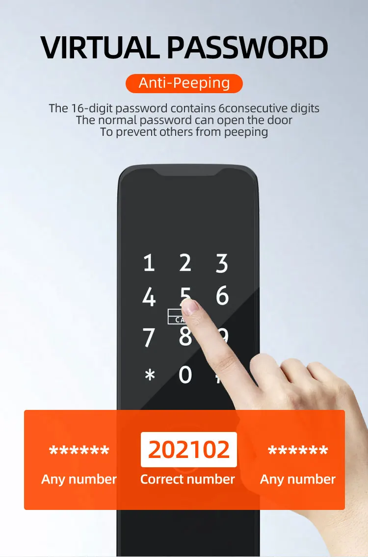 Phipulo Tuya K7 Biometric Fingerprint Lock 8 Languages Rfid Card Electronic Remote Unlocking ...