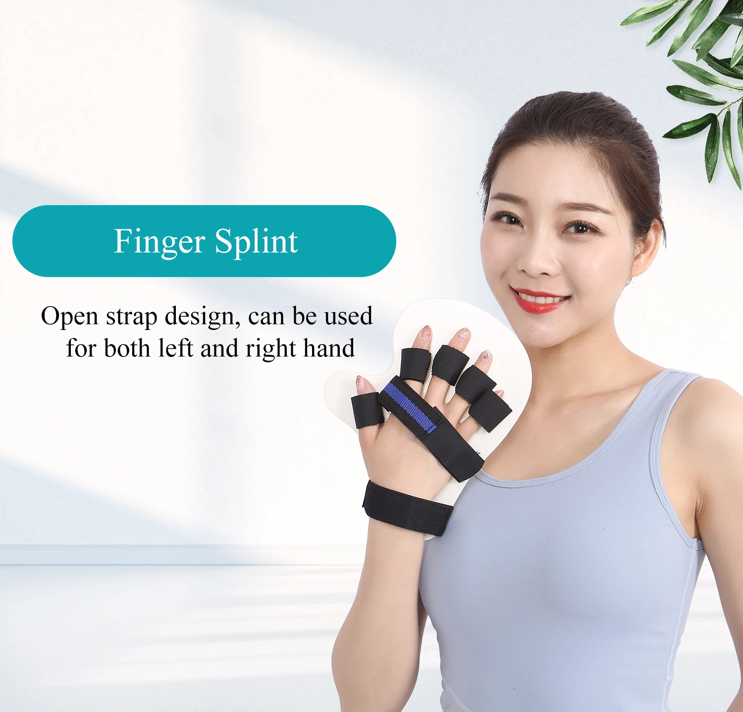 Five Finger Fixation Splint Plate Spasmodic Fixation Correction Stoke ...