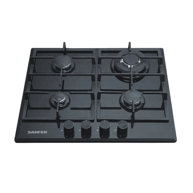 60cm Indoor Stand Flat Gas Stove 4 Burner - SANFER Cooktop