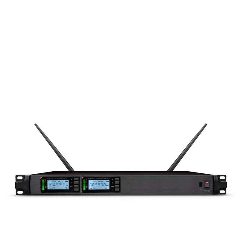 St-8002 2 Channel Wireless Microphone Conference Microphone System ...