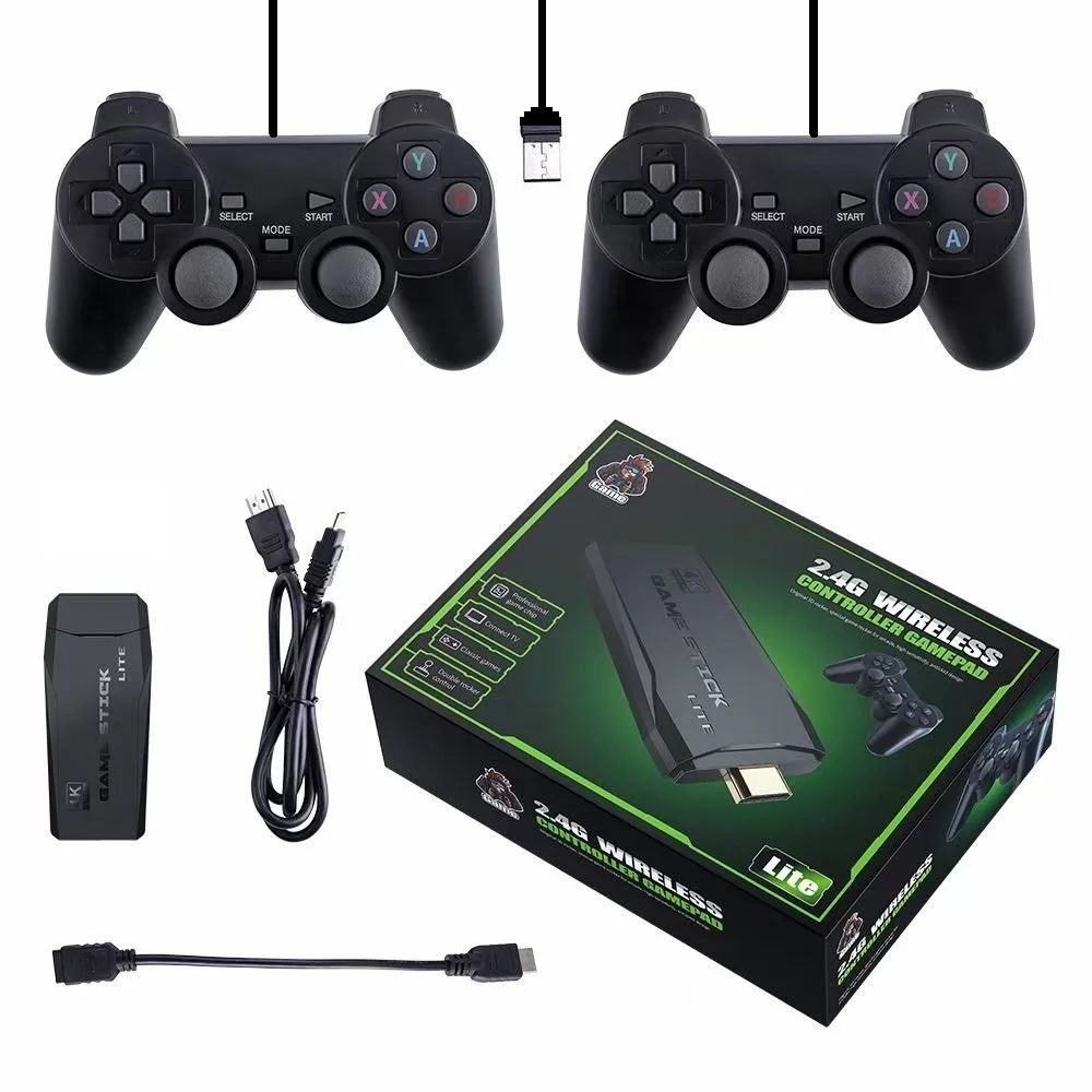 Y6 Game Stick 4k Hd Tv Retro Classic Video Game Console 10000 Games 3d ...