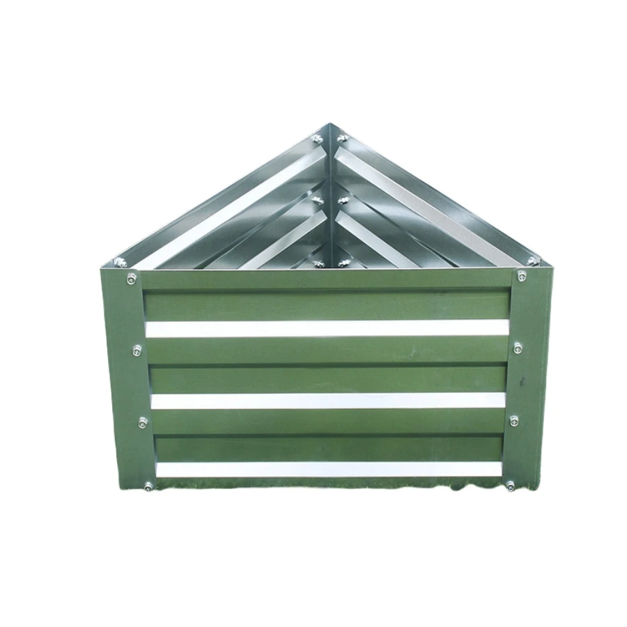 DIY Triangle Galvanised Steel Garden Raised Bed Planter Box