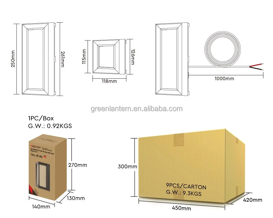 24v Modern Led Wall Lamp Wa5-09s-zl | Waterproof Outdoor Wall Light ...