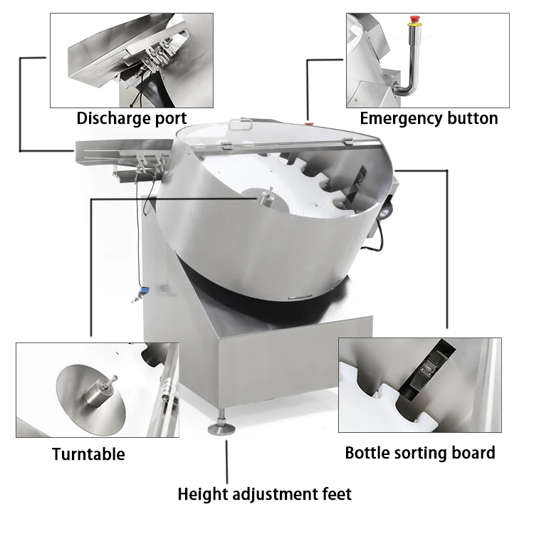 Automatic Bottle Arranging Machine Round Bottle Sorting Plastic/pp/pe ...
