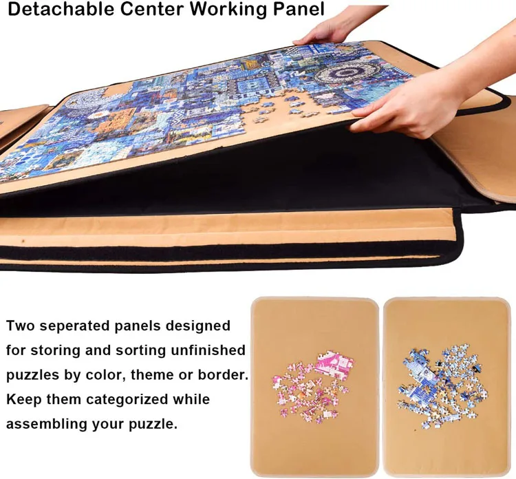 Portable Puzzle Board With Sorting Trays And Detachable Board - Buy ...