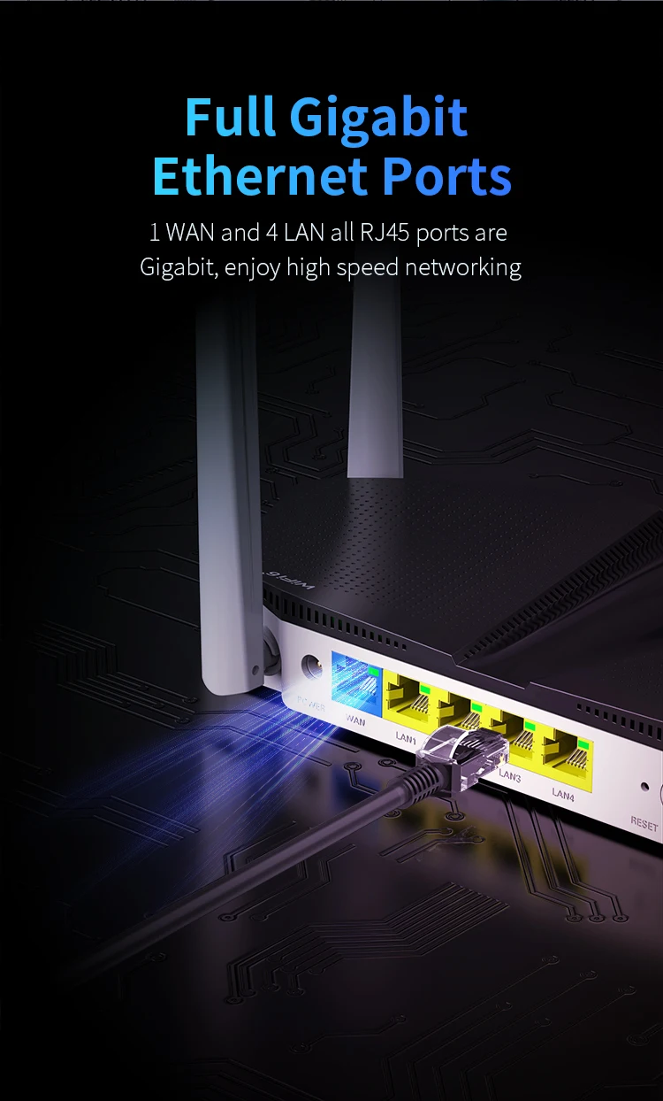 AX3000 Router - High-Speed Wifi 6 with External Antennas