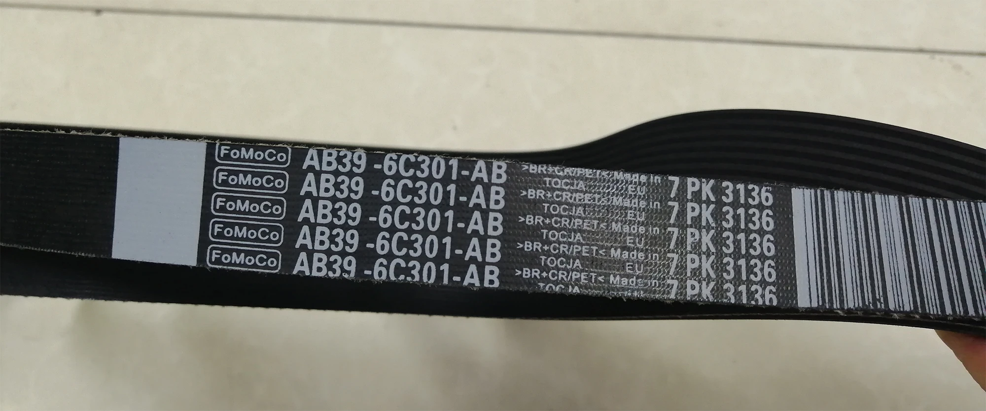 7pk3136 Engine Fan Belt V-belt For Ranger Ab39-6c301-ab Ab396c301ab ...