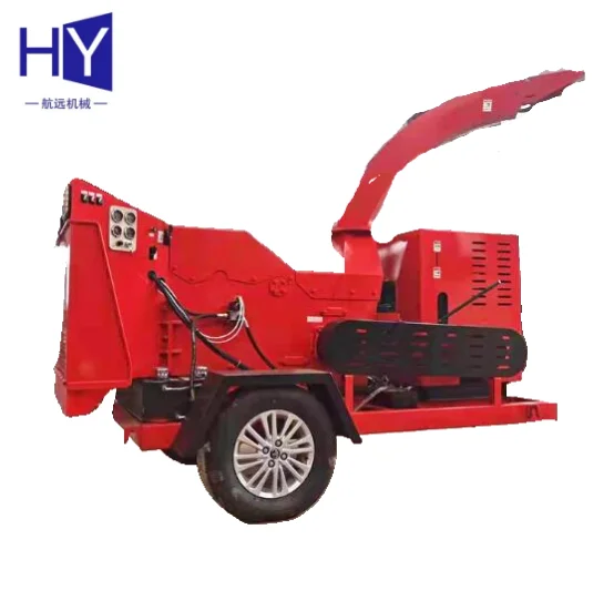 Forestry Machinery 40hp Self Powered Wood Chipper Machine Shredder Tree ...