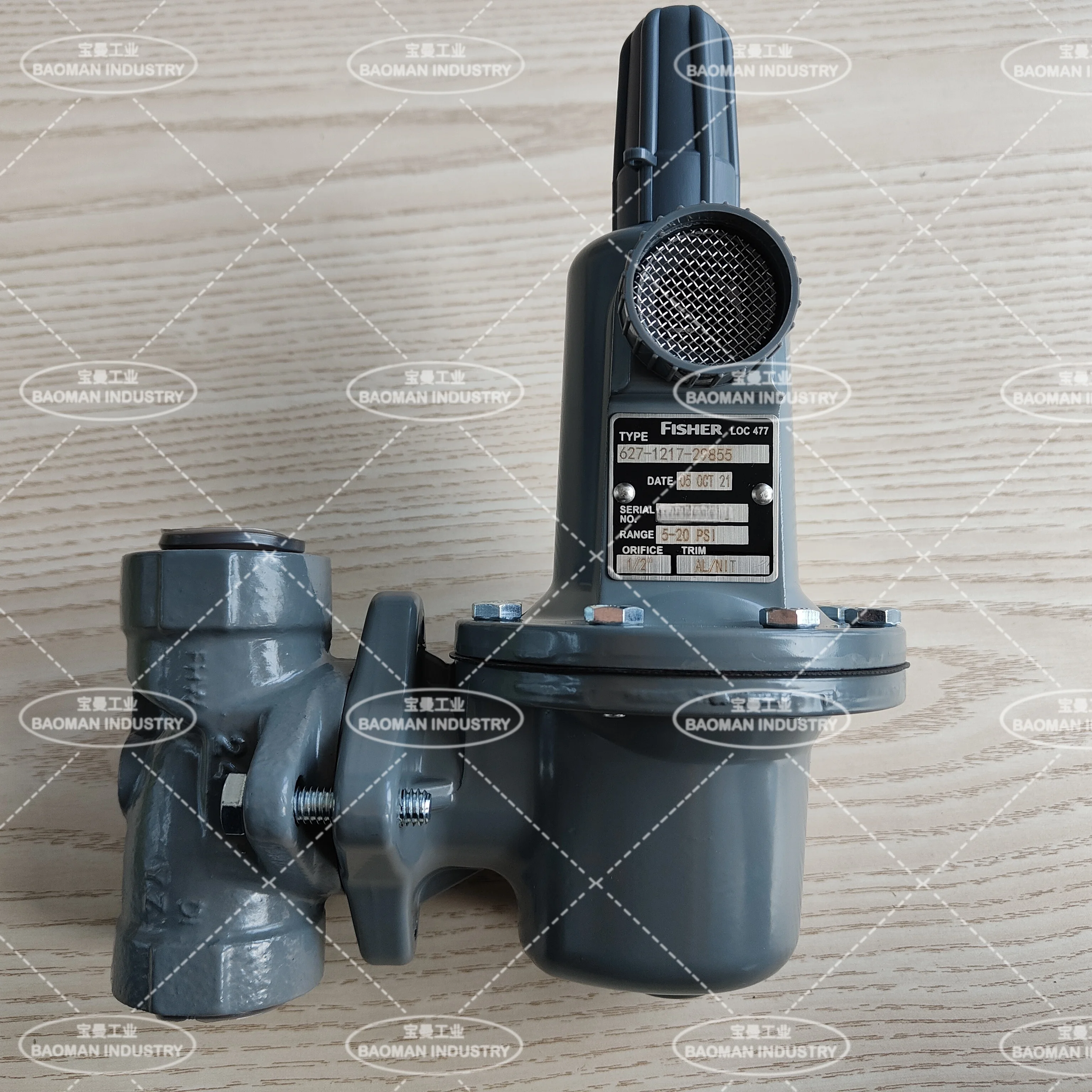 Emerson Fisher 627 Series Industrial Direct-Operated Pressure Reducing ...