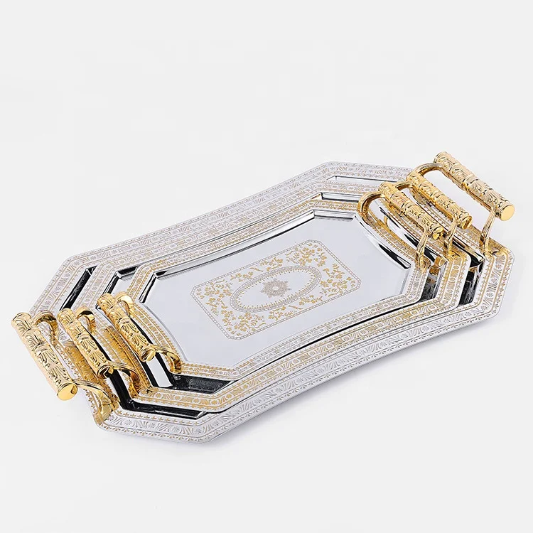 Luxury Arabic Tray For Tea Chocolate Serving Decorative Tray Plates ...