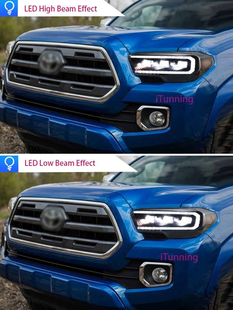 Vland New Design Parabolic Reflector Dynamic Drl Full Led Car Headlight ...