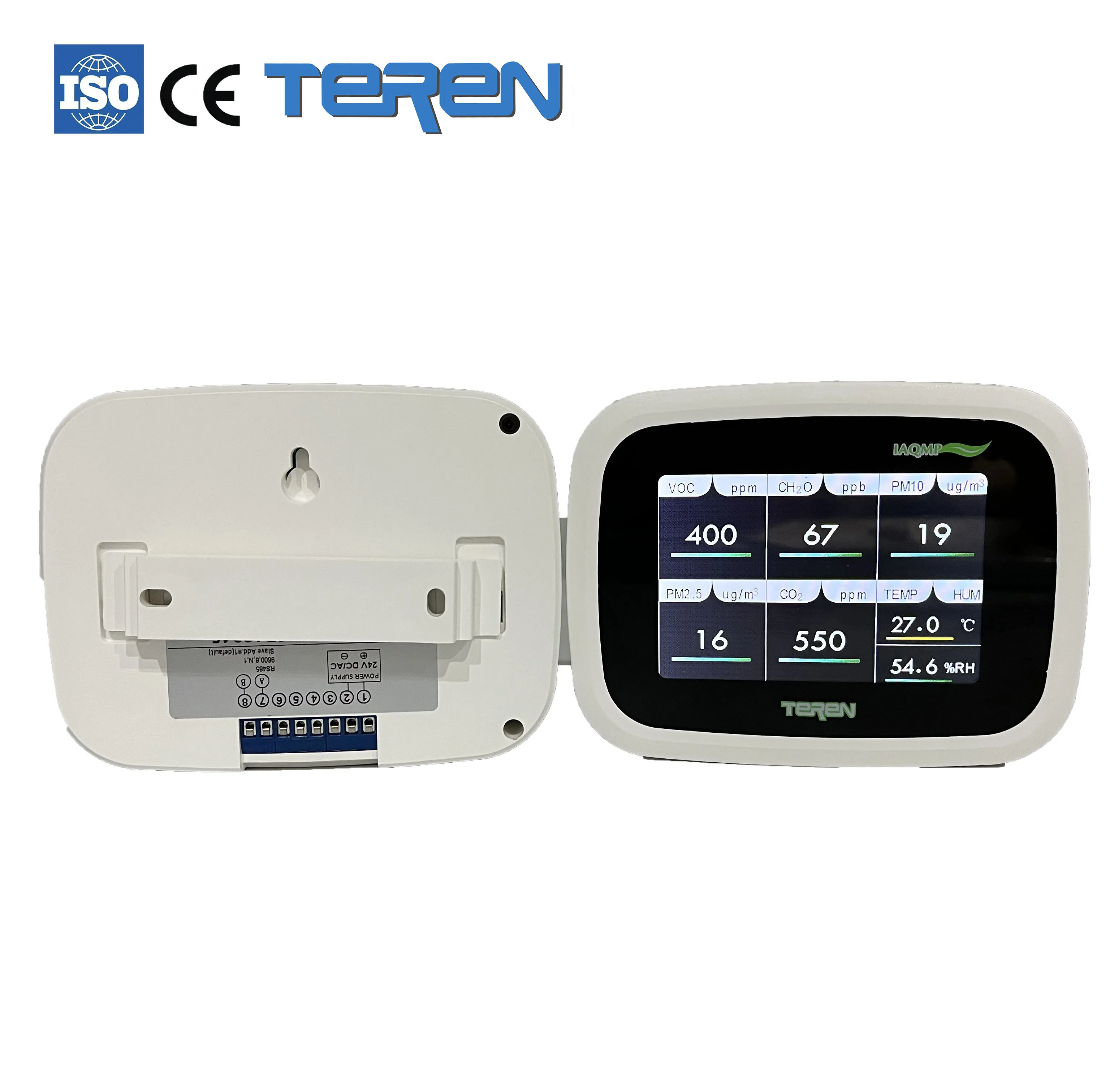 Teren Best Selling Tft Lcd Color Screen Indoor Air Quality 7 In 1(voc ...