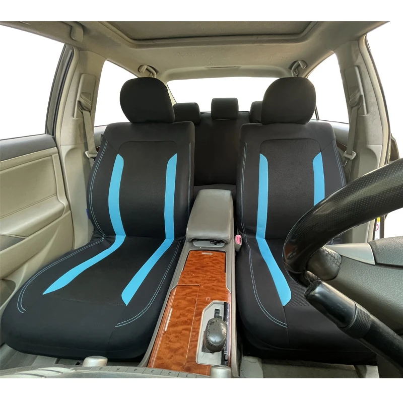 A Complete Set of Sandwich Mesh Splicing and Embossed Car Seat Cushions ...