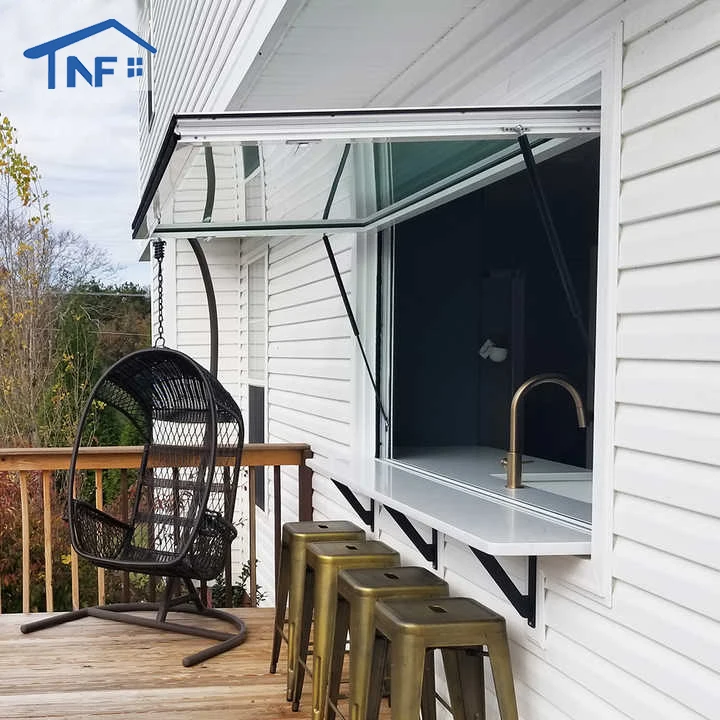 Aluminum Gas Strut Awning Window Double Glazed Glass Aluminum Windows ...