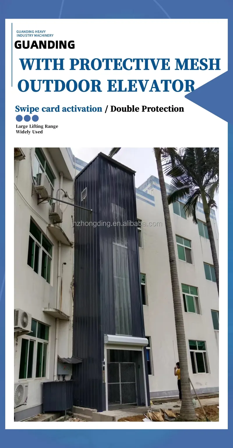 Swipe Card Activation Stationary Hydraulic Lift Platform 1 Ton 50 Ton ...