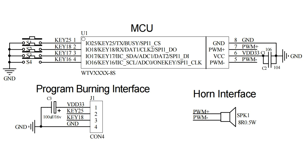 Programmable Sound Chip - 16bit DAC Output Voice IC 380S
