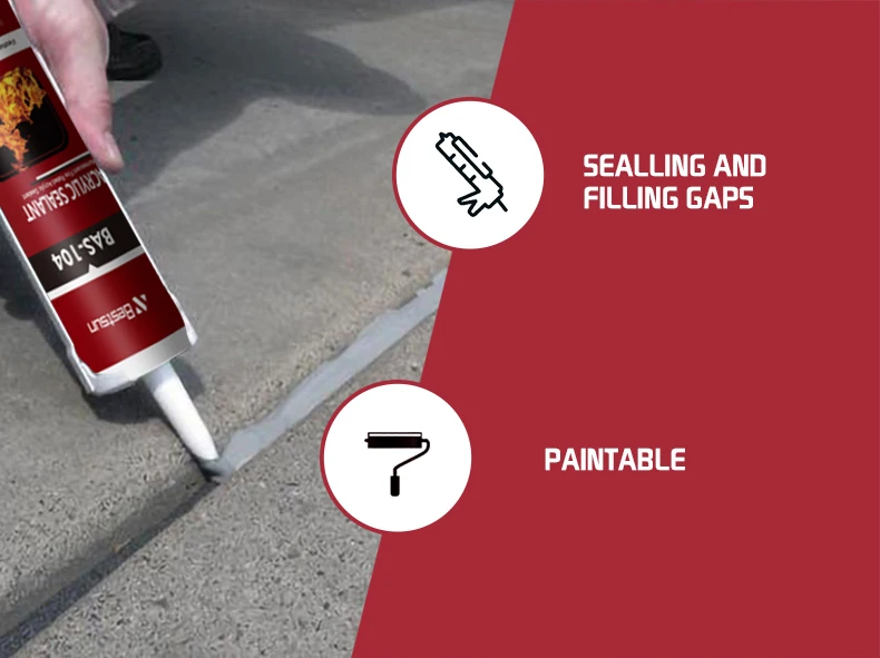 Intumescent Joint Filler Fire Rated Paintable Fire Stop 4 Hours Acrylic ...