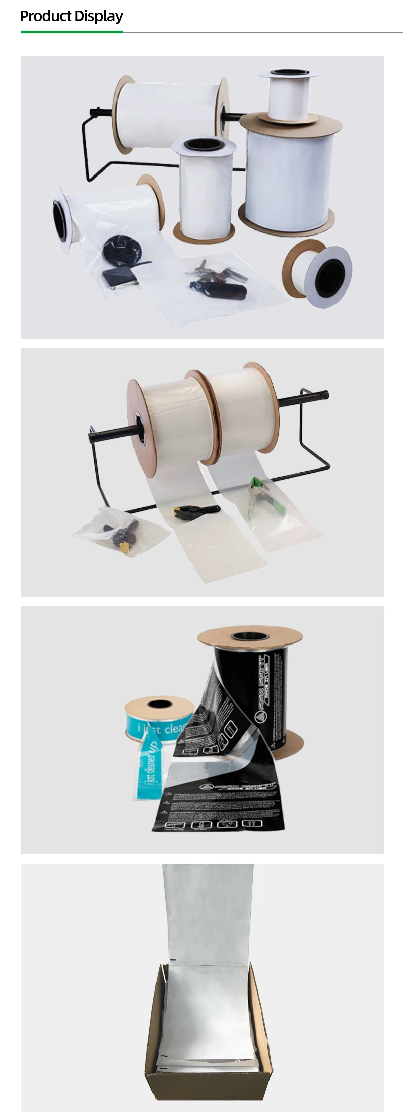 Transparent Automated Machines Perforated Pre-Opening on a Roll Bags ...