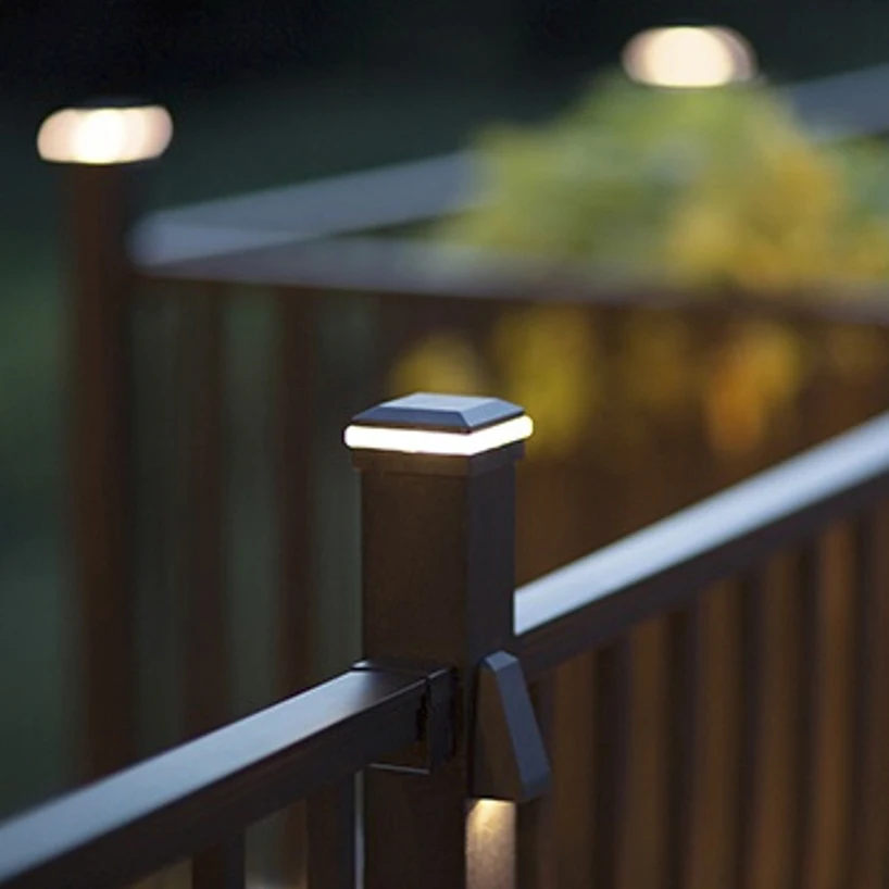 Powered Sensor Lamp Waterproof Outdoor Yard Solar Led Gate Pillar For ...