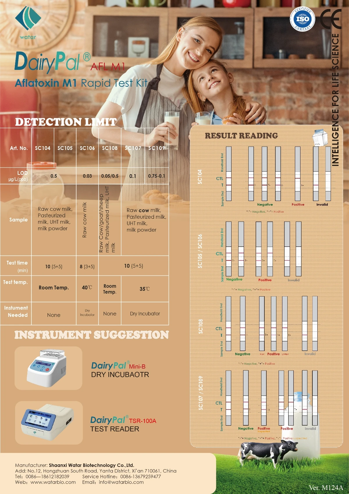 SC105 Milk Mycotoxin Aflatoxin M1 Rapid Test Kit 0.5ppb| Alibaba.com