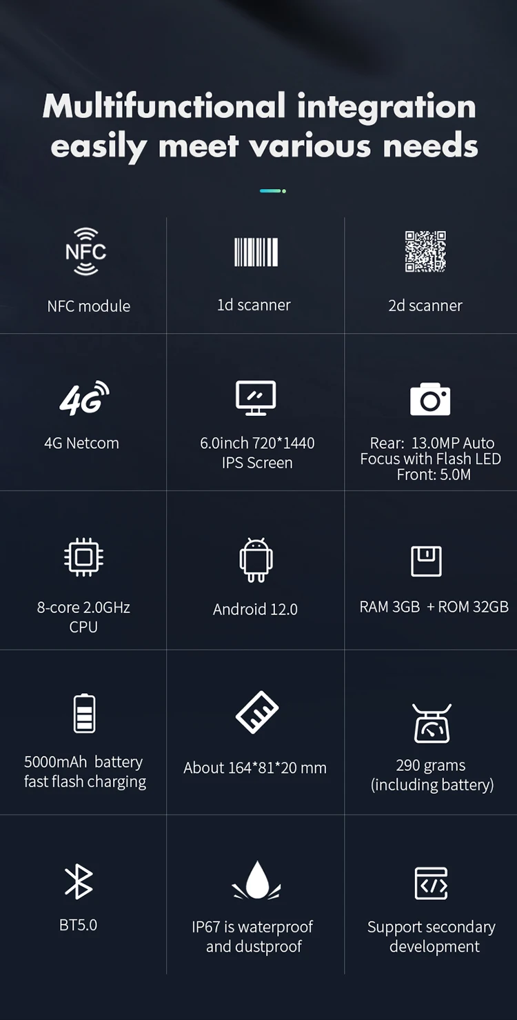 Inventory Handy Pda Manufacturer Zyc 602 Android 4g Rugged Wifi Nfc 1d ...