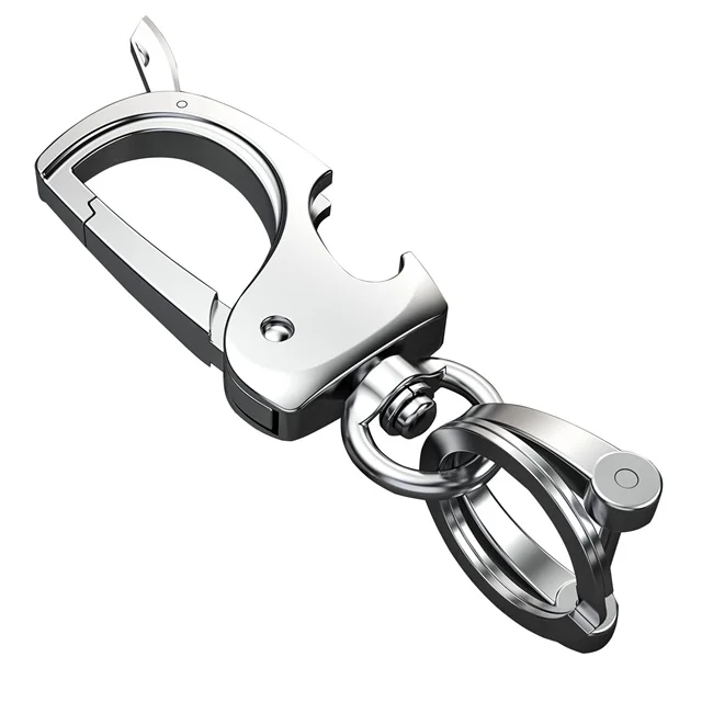 Low Moq Metal Keychain Car Fob Key Chain Holder Clip With Detachable ...