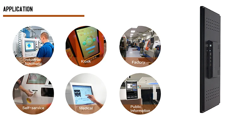 27 Inch Industrial 4K UHD IP65 Touchscreen Monitor for Business