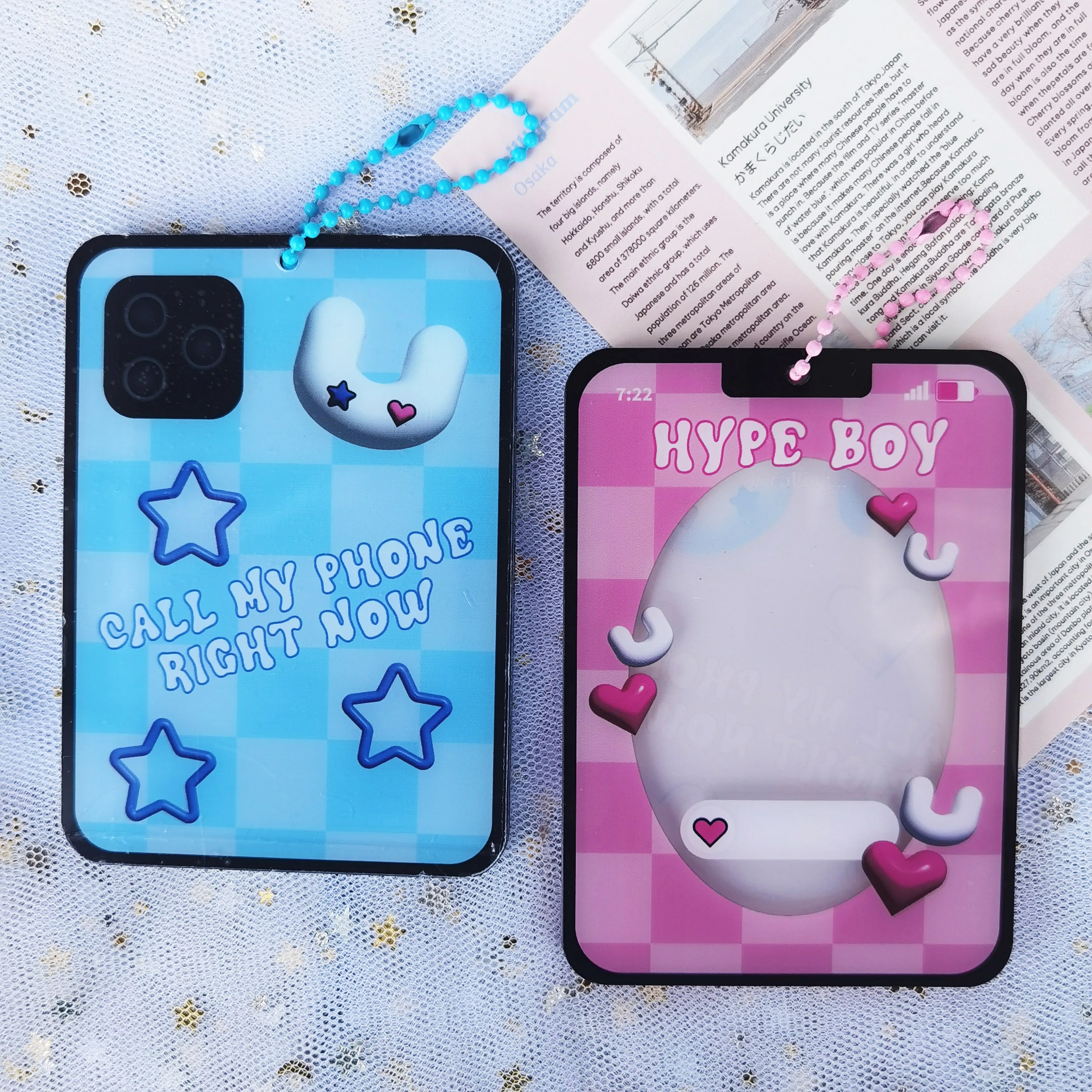 Wholesale Cute Kawaii Anime Cartoon Characters Keychain Custom clear ...