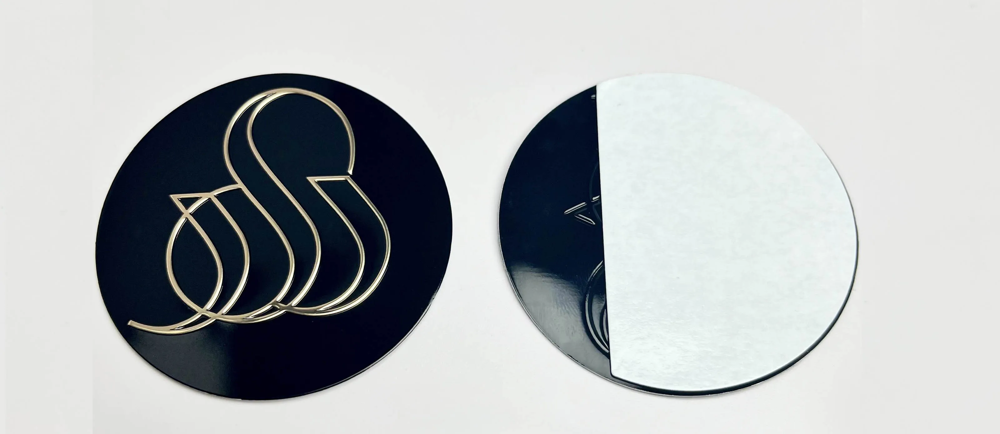 2024 Hot Design Metal 3d Embossed Label Metallic Luster Perfume Logo ...