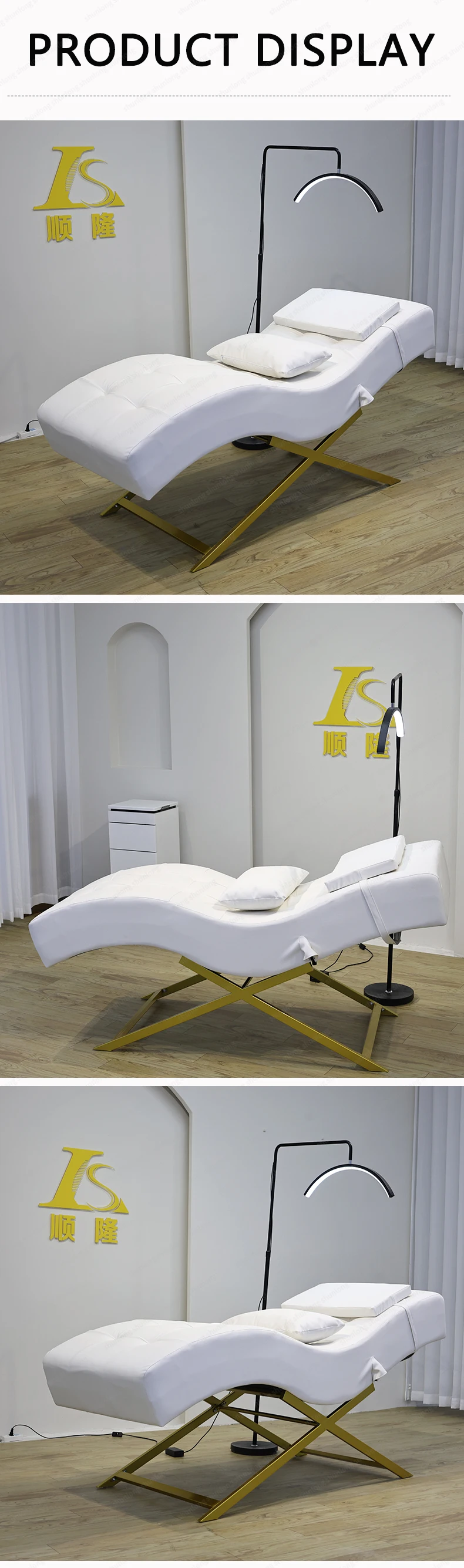 Luxury Curved Massage Bed Topper Spa Salon Lash Chair Mattress Eyelash ...
