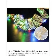5m 50 LED Ribbon String Lights Multicolor Decorative Copper Wire Fairy ...