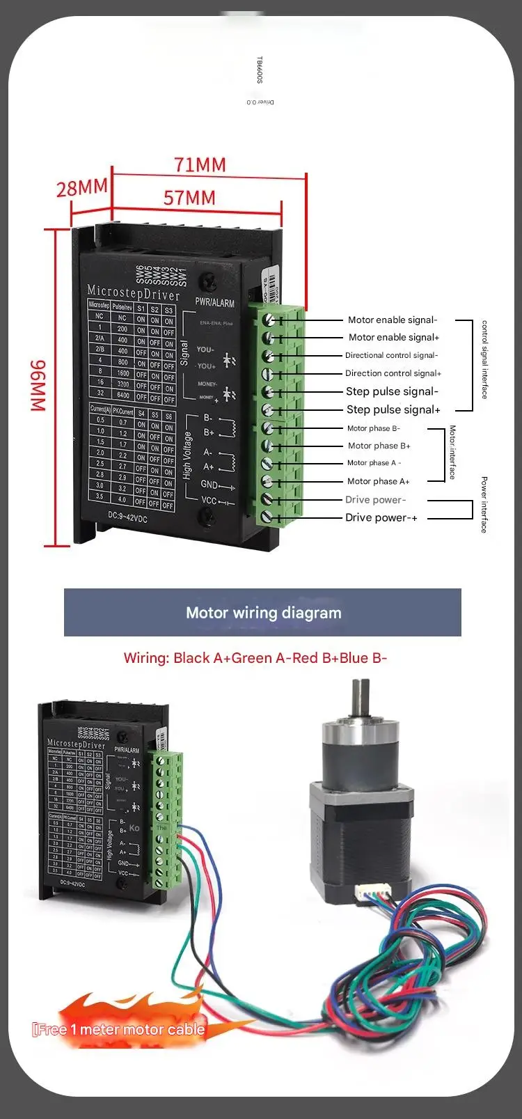 42 Small Planetary Reduction Stepper Motor 42-34 Motor 0.28N + Reducer ...