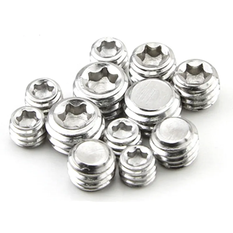 Stainless Steel M3 M4 M5 Set Screw Flat Point Torx Grub Screw Tamper ...