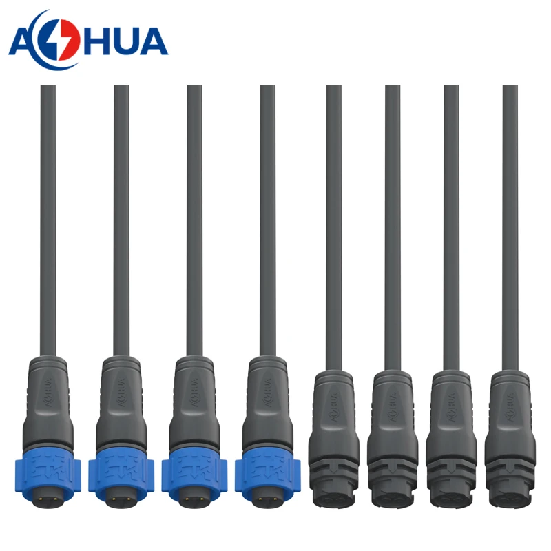 Outdoor Indoor IP68 Self Locking Type Screw Fixing Male Female Assembly ...