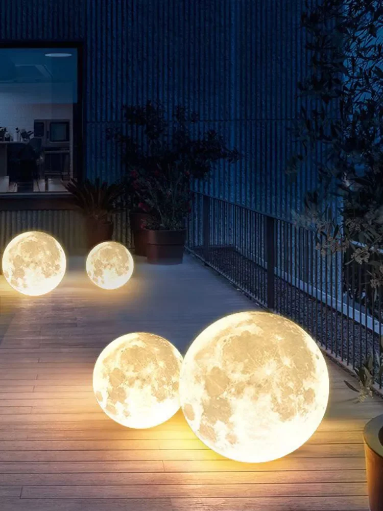 Led Outdoor Lighting 20-100cm 3d Moon Lamp Night Light Moon Light 16 ...
