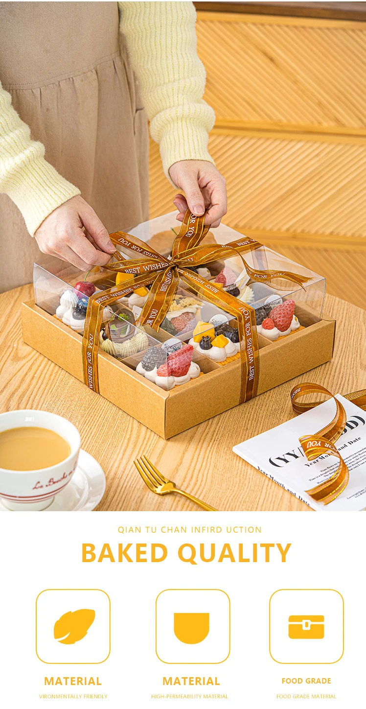 Clear Transparent Cake Box - Eco-Friendly & Customizable