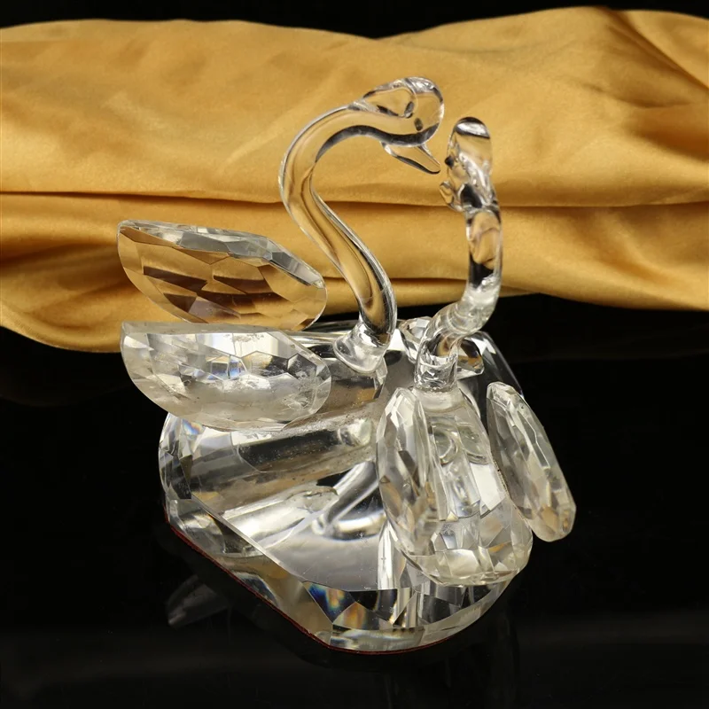2022 New Crystal Swan For Wedding Gift Wholesale Craft Decorative ...