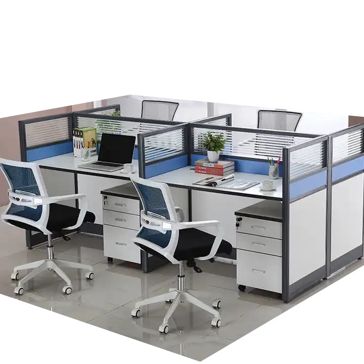 Office Desk Partition Office Workstation For 4 Person Escritorios De ...