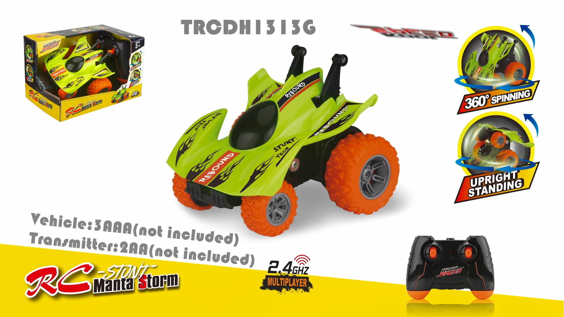 Manta Storm 27mhz Rc Car Hobby Remote Control Drift Stunt Car 360 ...