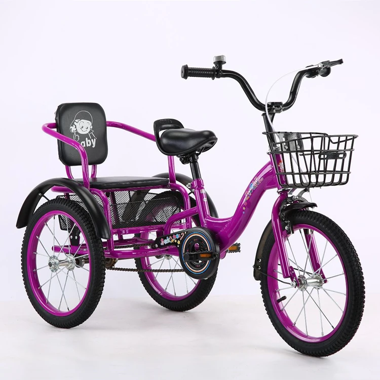 Alibaba.com: Factory 3-Wheel Baby Tricycle, Double Seats Trike for Kids ...