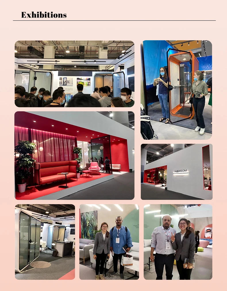Customized Modular Office Booth Easy Combine Office Work Pod Acoustic ...